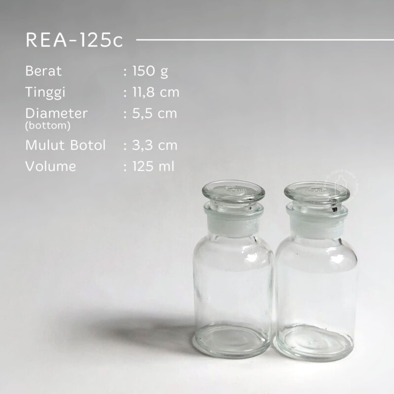 Botol Kaca Reagant Amber & Clear - Reagant Glass Bottle - Kaca Dimana Mana