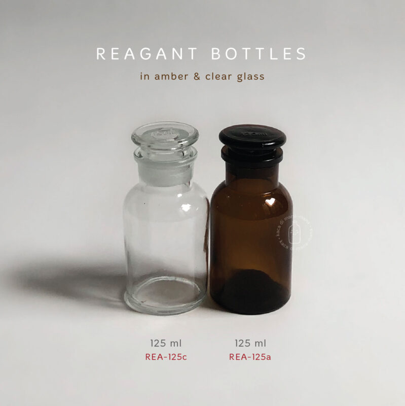 Botol Kaca Reagant Amber & Clear - Reagant Glass Bottle - Kaca Dimana Mana