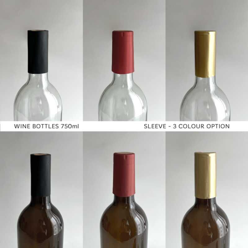 Botol kaca wine wooden cork + sleeves - BOTOL BARU - Wine Glass bottle ...