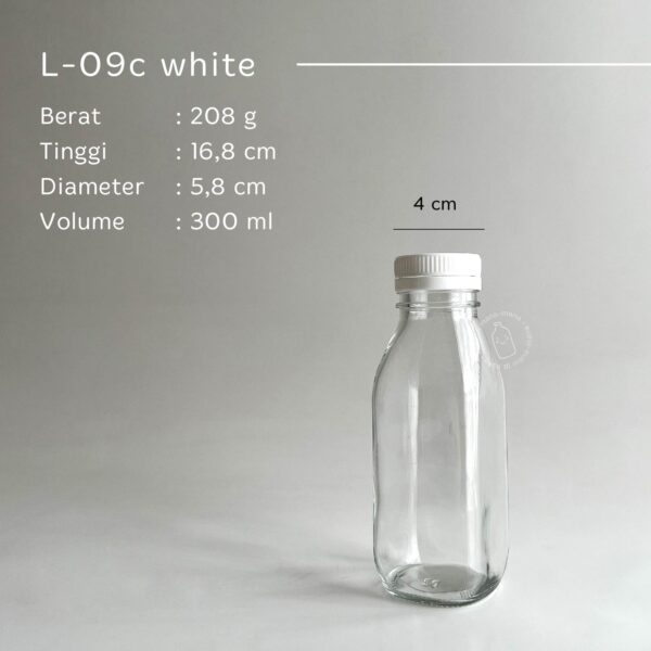 Botol kaca Times Square 300ml 500ml 1 liter - botol juice kopi - kotak ...