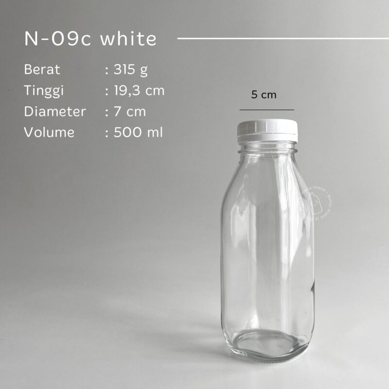 Botol kaca Times Square 300ml 500ml 1 liter - botol juice kopi - kotak ...