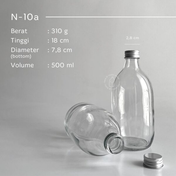 Botol kaca TEARDROP estetik aesthetic 250ml, 350ml & 500ml - botol ...