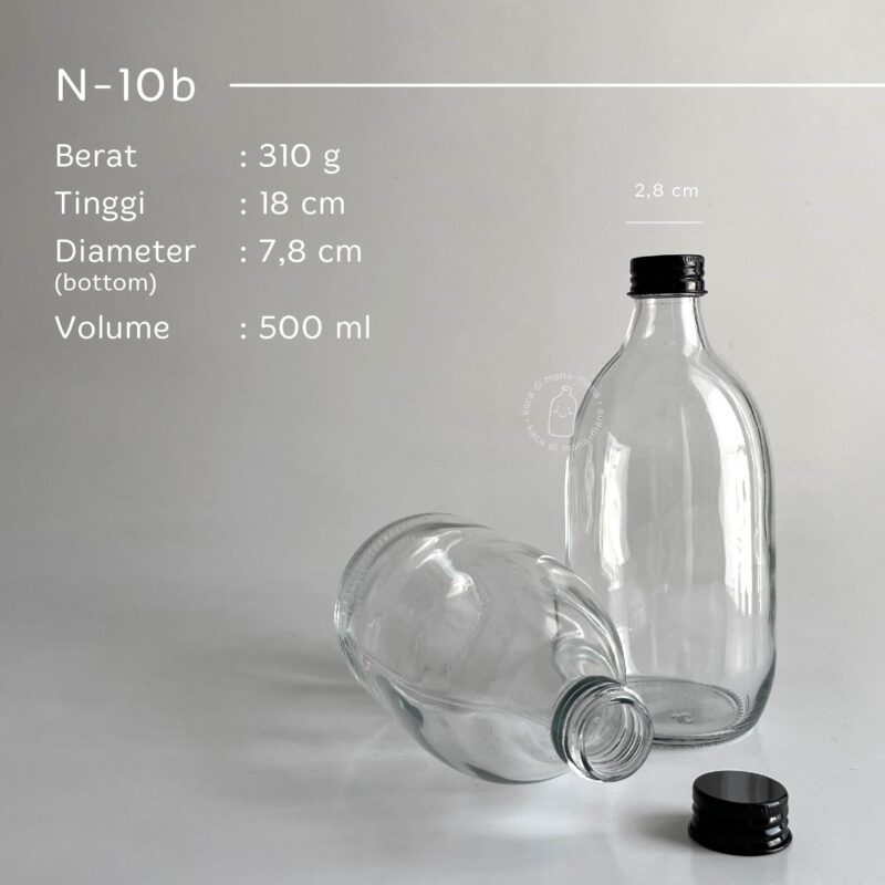 Botol kaca TEARDROP estetik aesthetic 250ml, 350ml & 500ml - botol ...