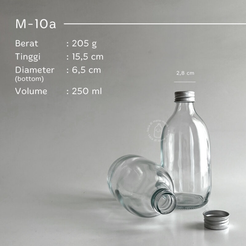 Botol kaca TEARDROP estetik aesthetic 250ml, 350ml & 500ml - botol ...